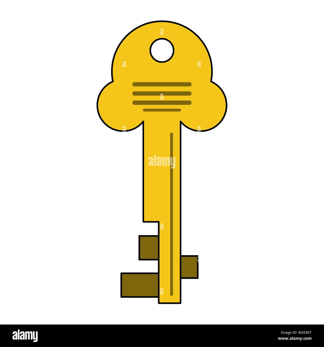 security icon key safe cartoon Stock Vector Image & Art - Alamy