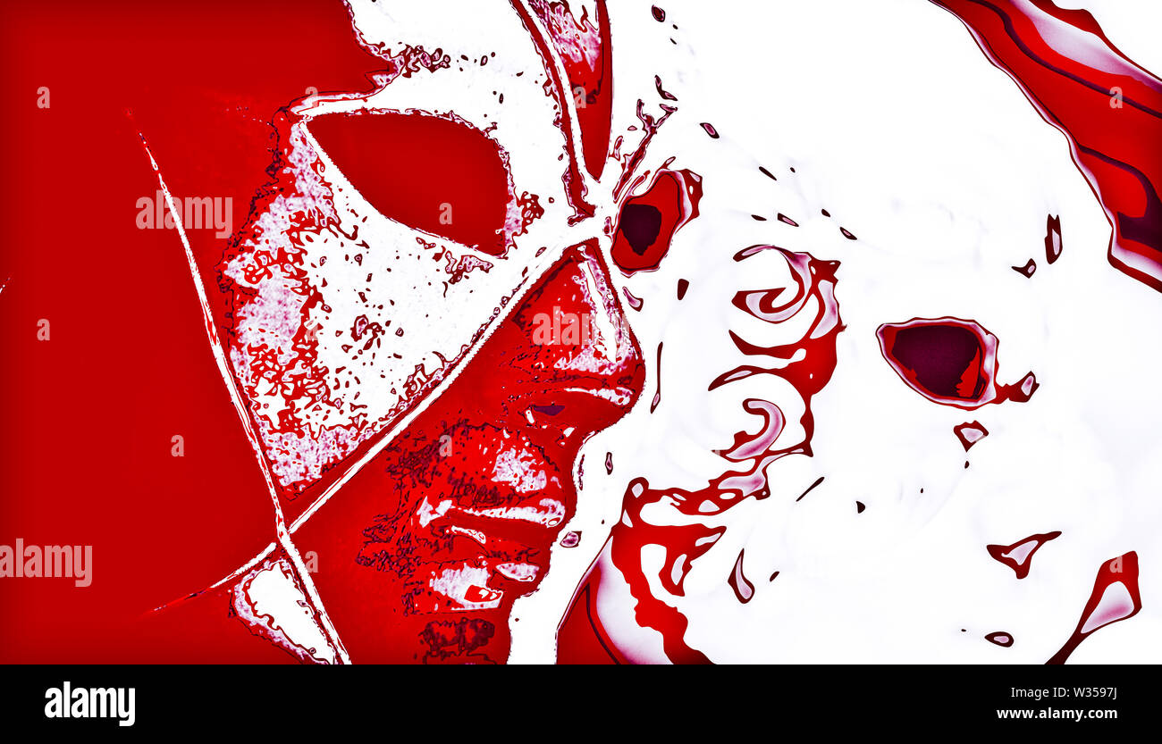 The mask of fear Stock Photo - Alamy