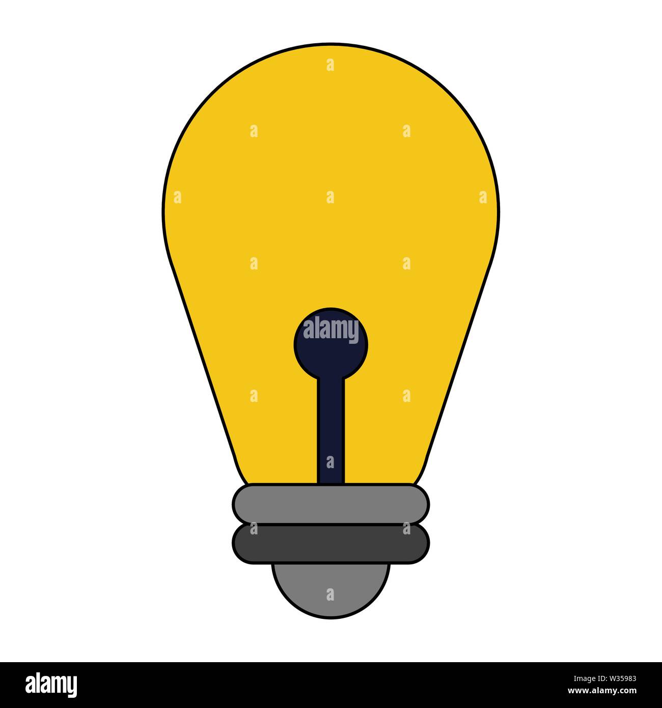 light bulb idea lamp cartoon Stock Vector Image & Art - Alamy