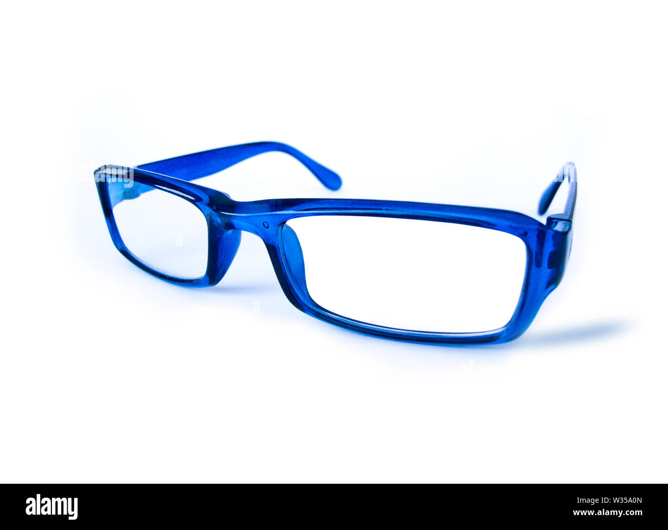 Blue Eye glasses isolated on white Stock Photo - Alamy