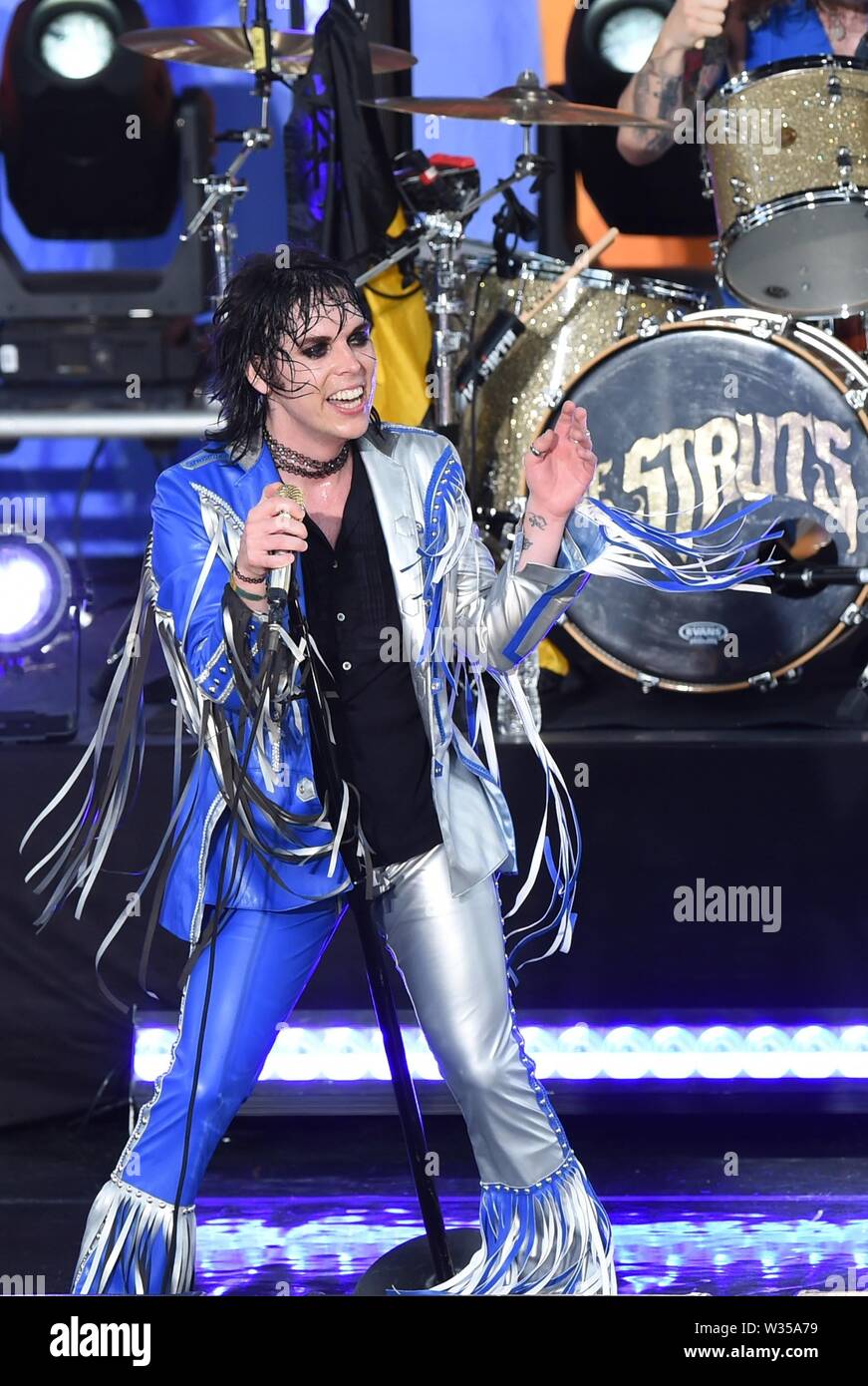 New York, NY, USA. 12th July, 2019. The Struts on stage for The Struts ...