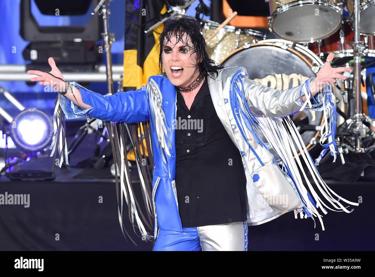 New York, NY, USA. 12th July, 2019. The Struts on stage for The Struts ...