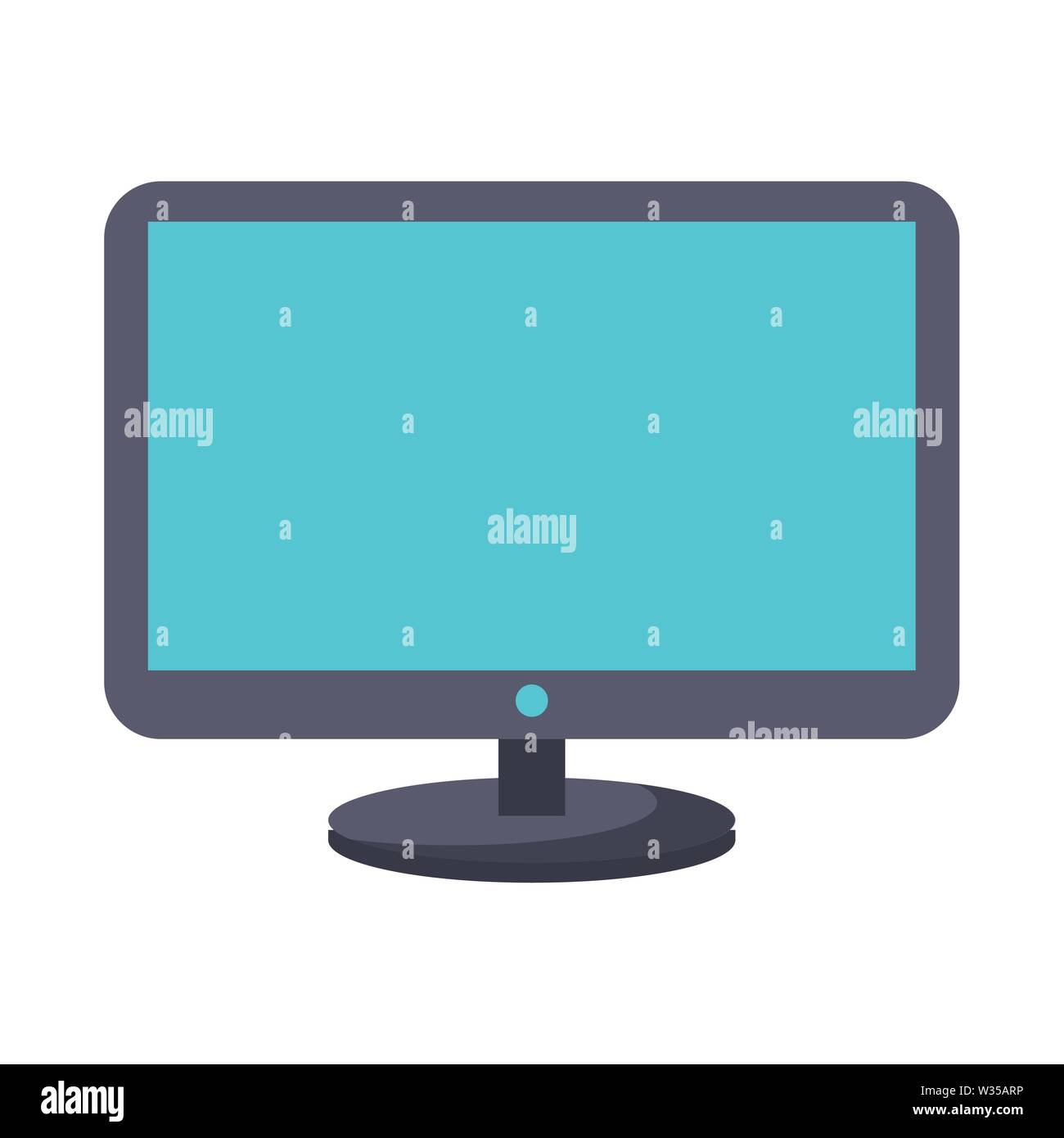 computer screen technology hardware cartoon Stock Vector Image & Art ...