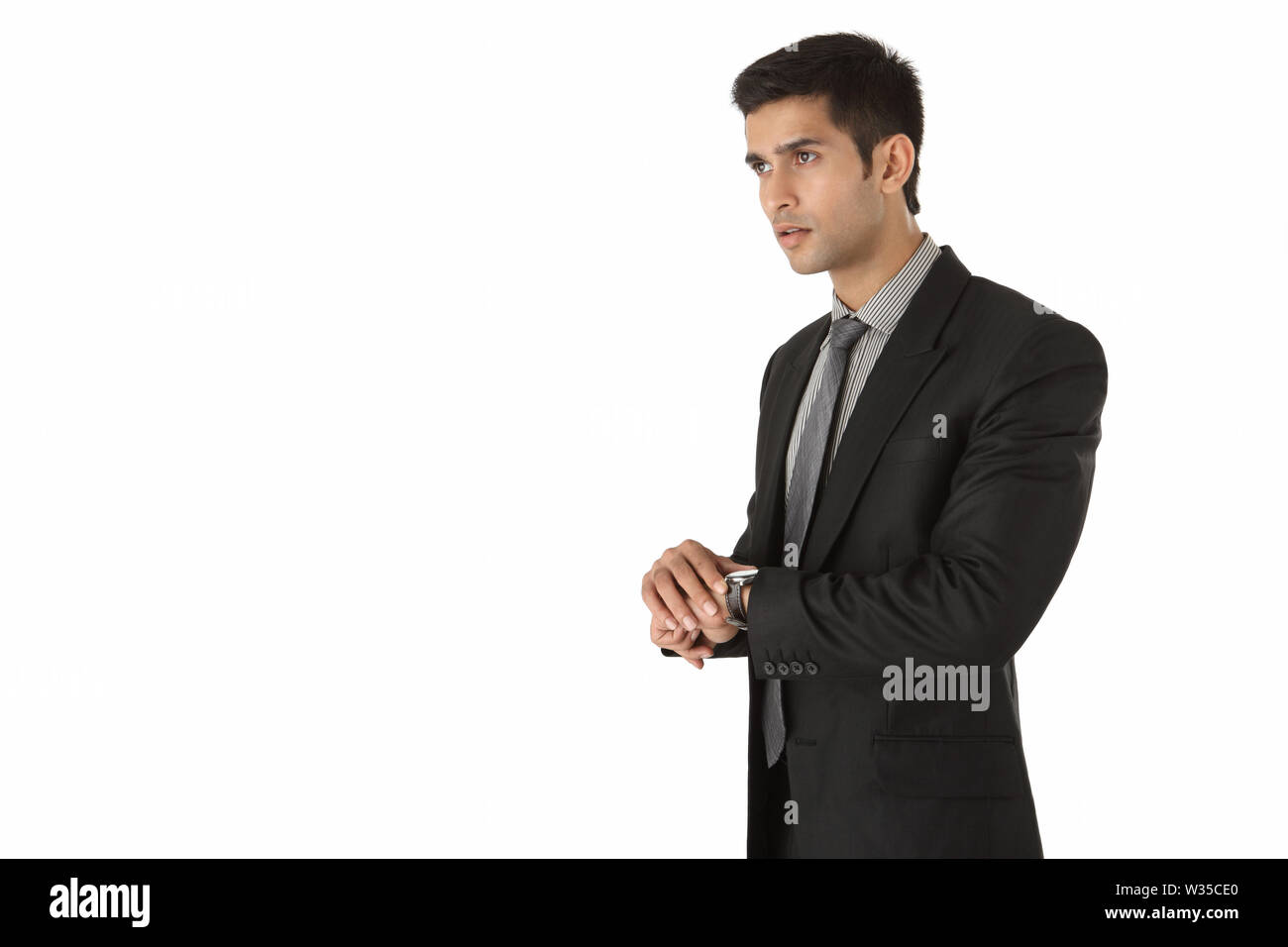 Checking manager Cut Out Stock Images & Pictures - Alamy