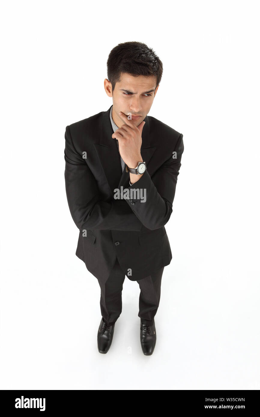 Serious man thinking Cut Out Stock Images & Pictures - Alamy