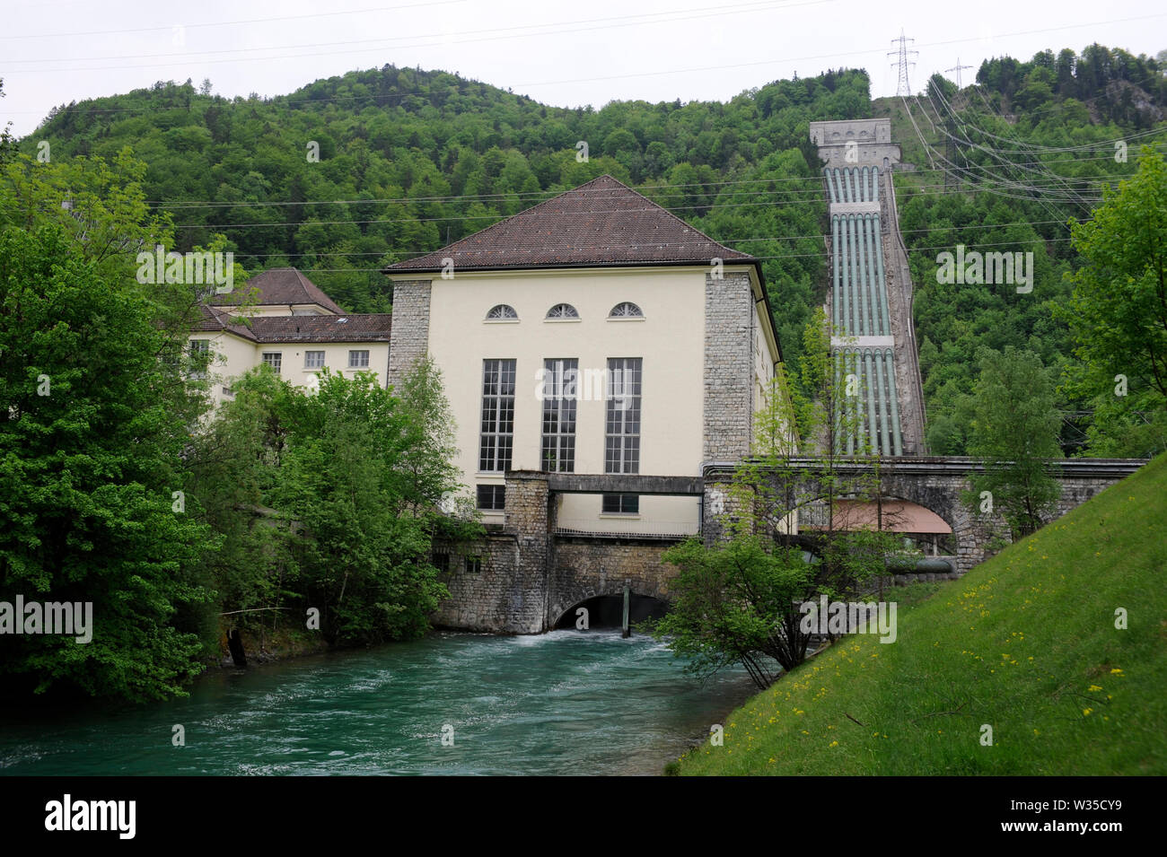 hydroelectric power station at lake Walchensee in Bavaria, Germany ...