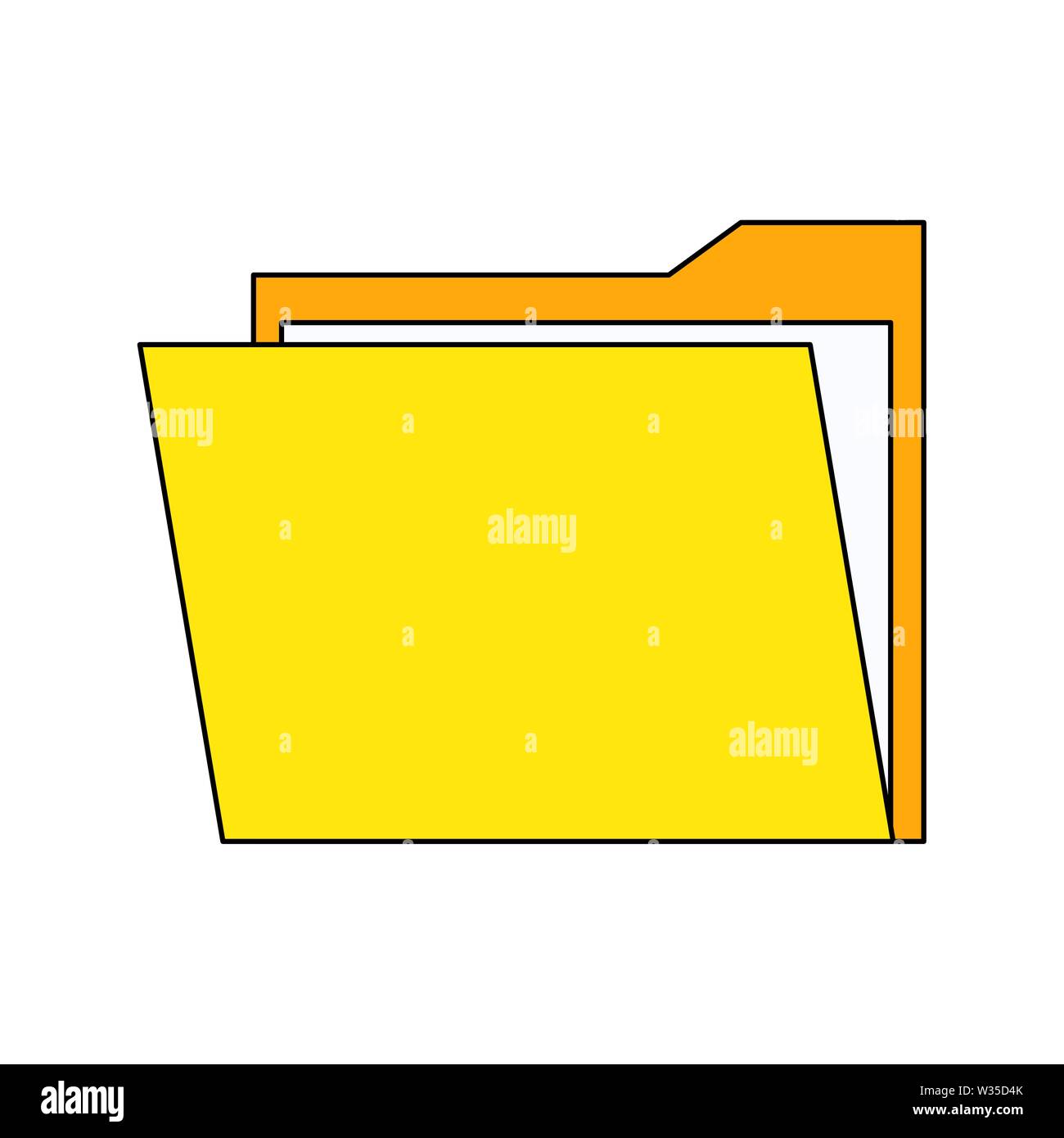 documents folder files paper cartoon Stock Vector Image & Art - Alamy