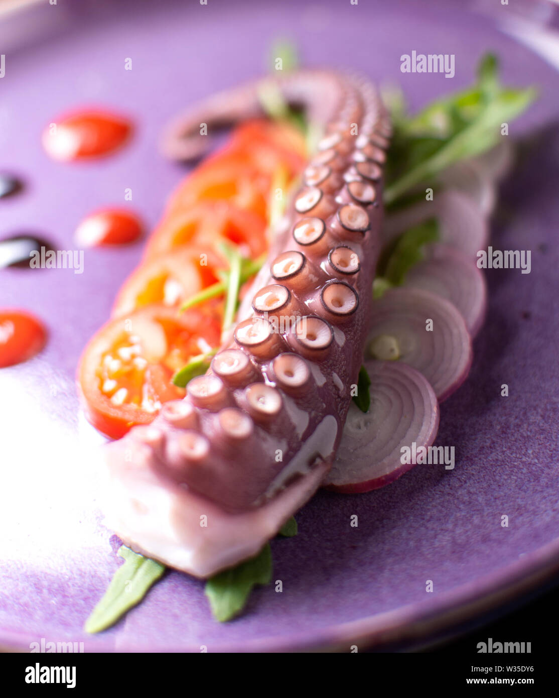 octopus fresh cooked ot perfection and tender as well as an ...