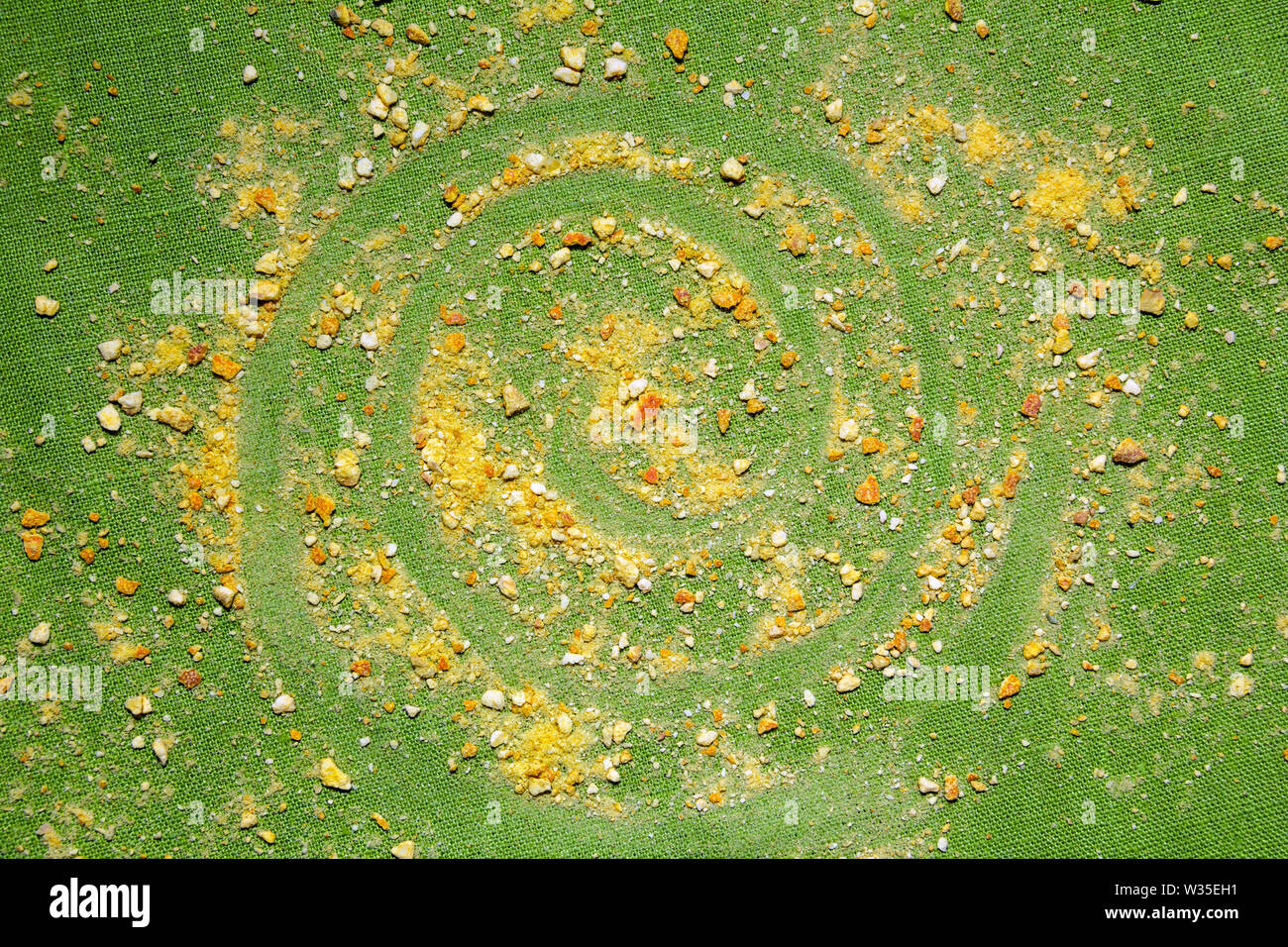 Abstract green background. Crumb galaxy Stock Photo - Alamy