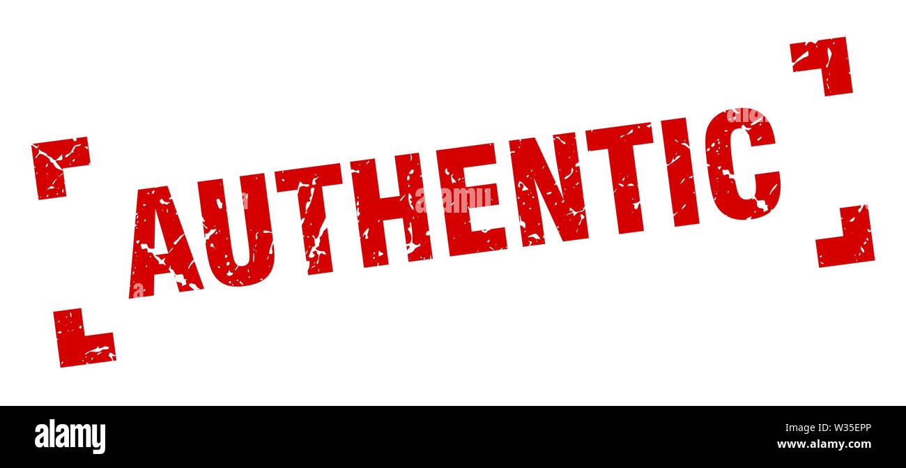 authentic stamp. authentic square grunge sign. authentic Stock Vector ...