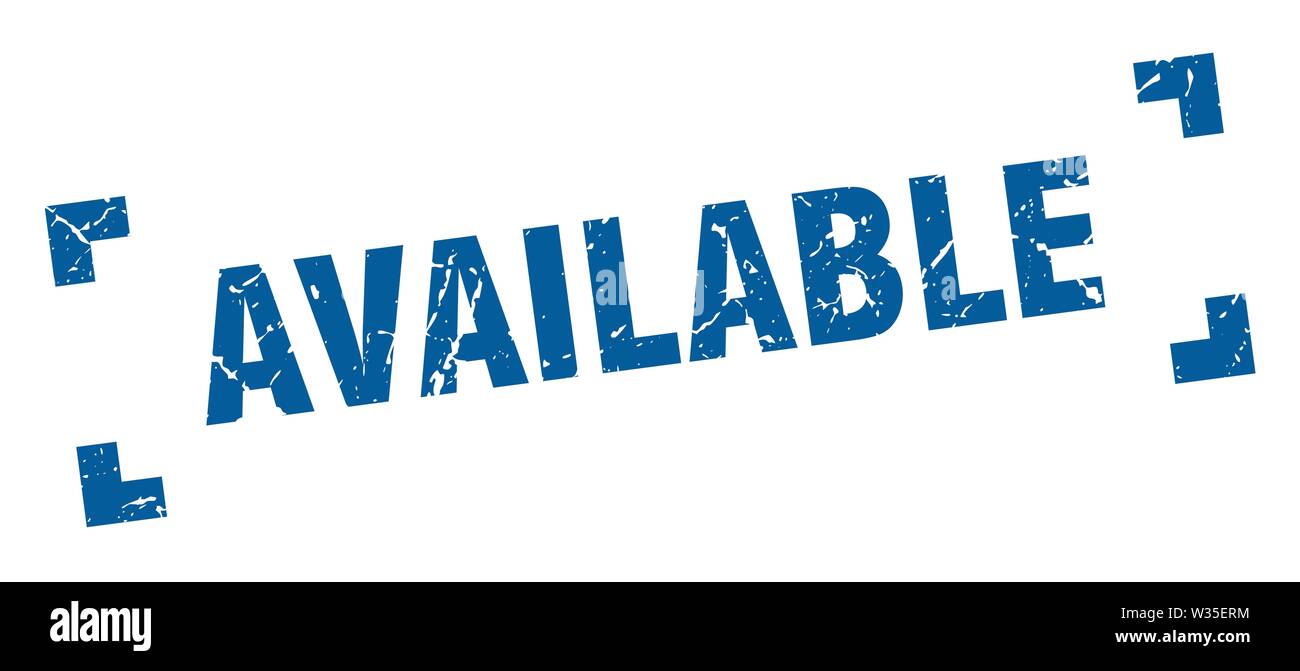 available stamp. available square grunge sign. available Stock Vector ...