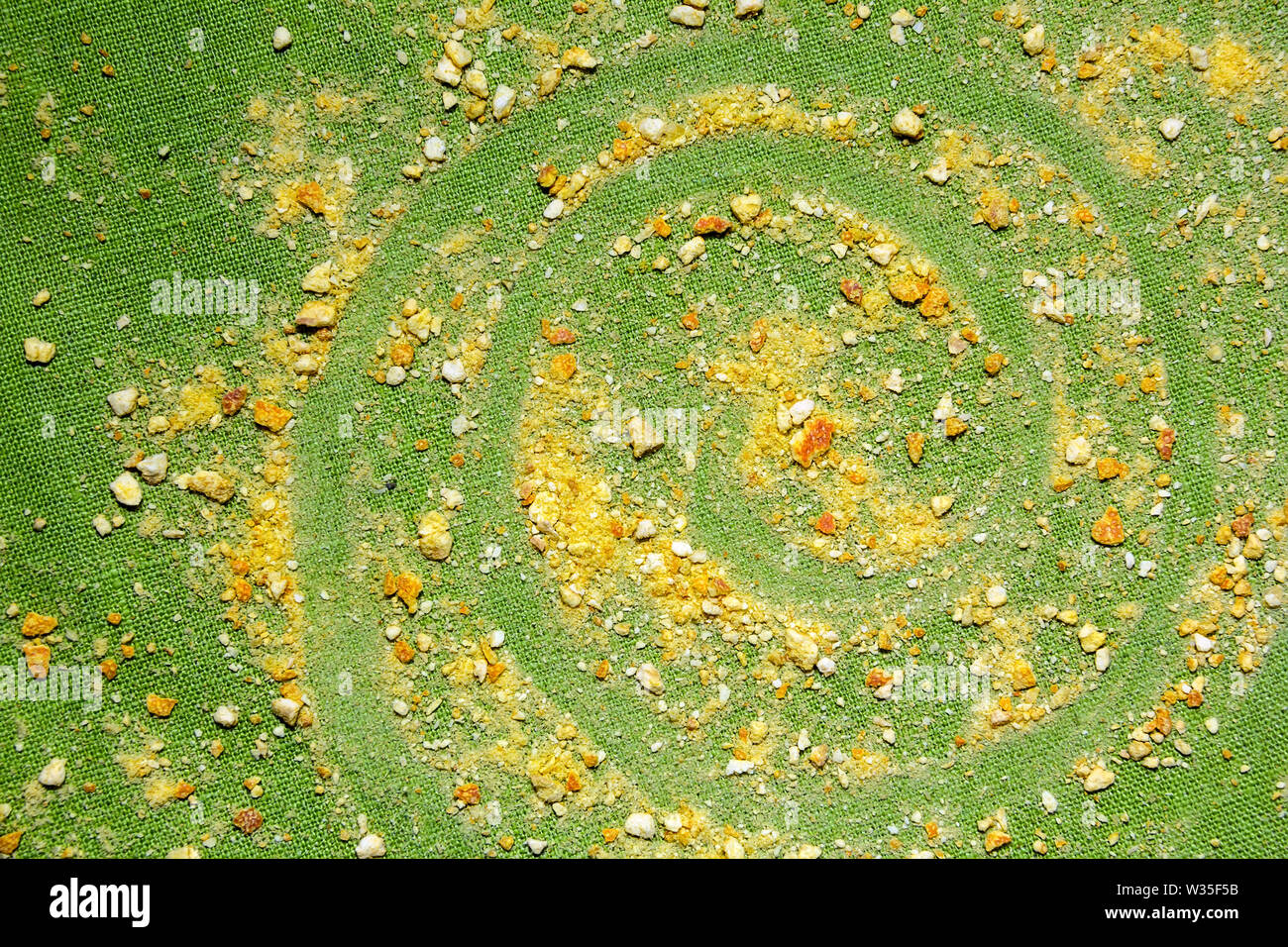 Abstract green background. Crumb galaxy Stock Photo - Alamy