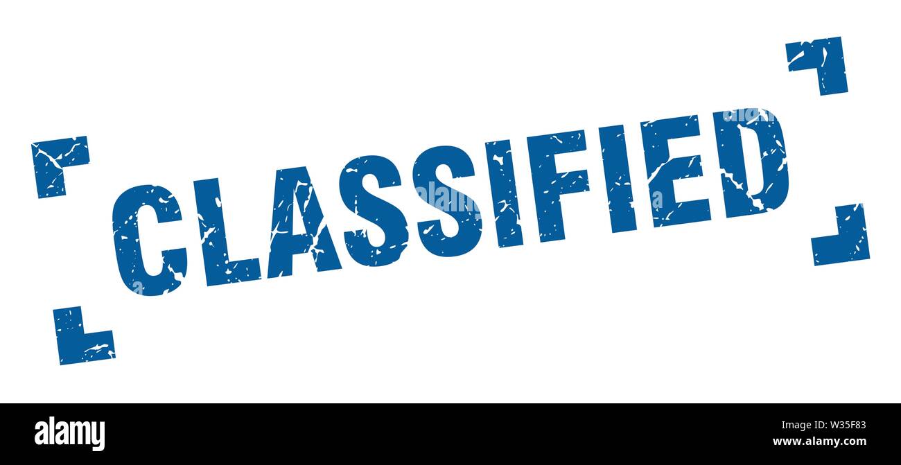 classified stamp. classified square grunge sign. classified Stock ...