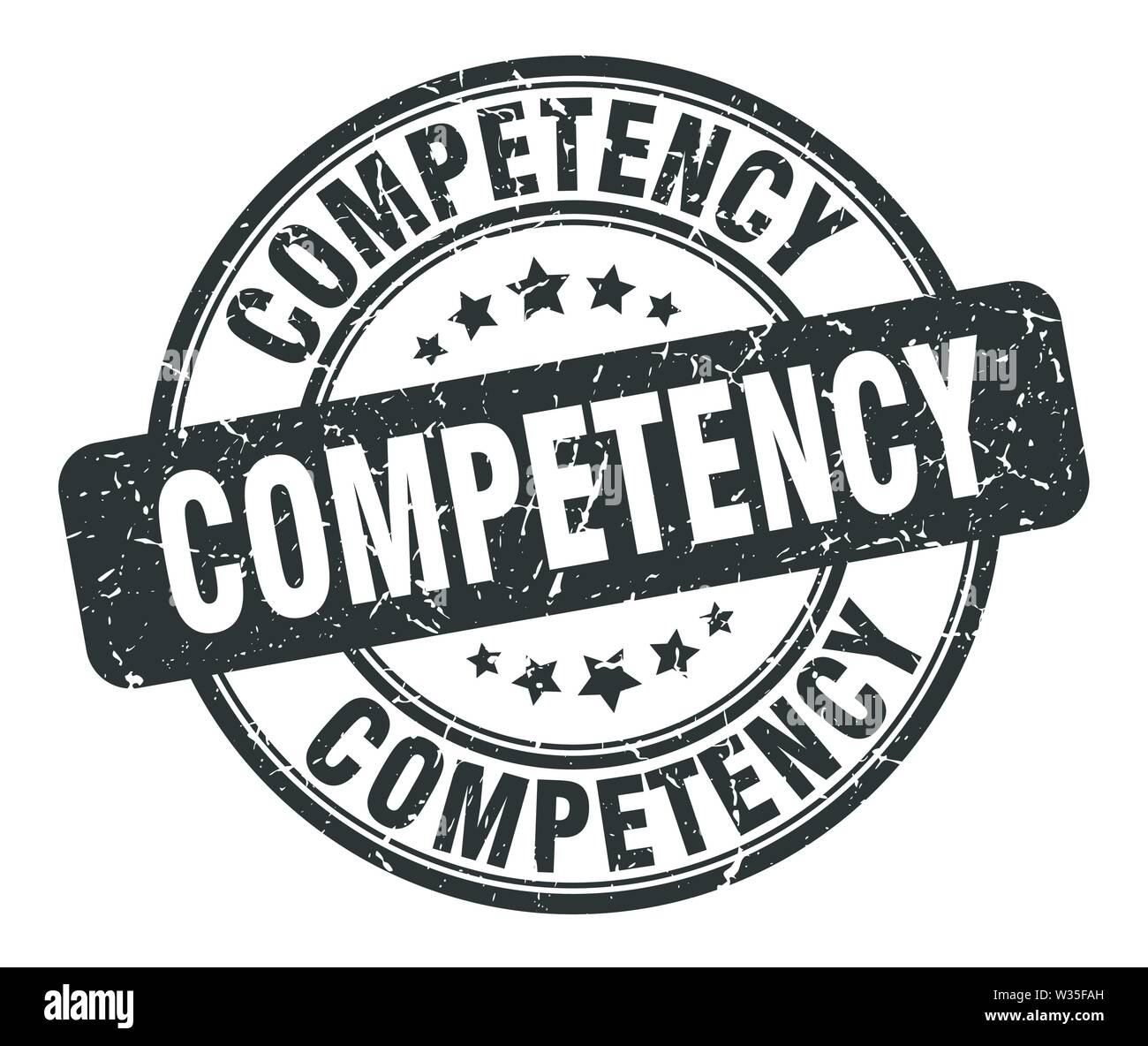 competency stamp. competency round grunge sign. competency Stock Vector ...
