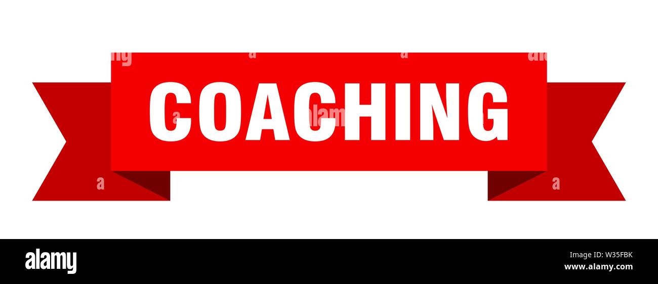 coaching ribbon. coaching isolated sign. coaching banner Stock Vector ...
