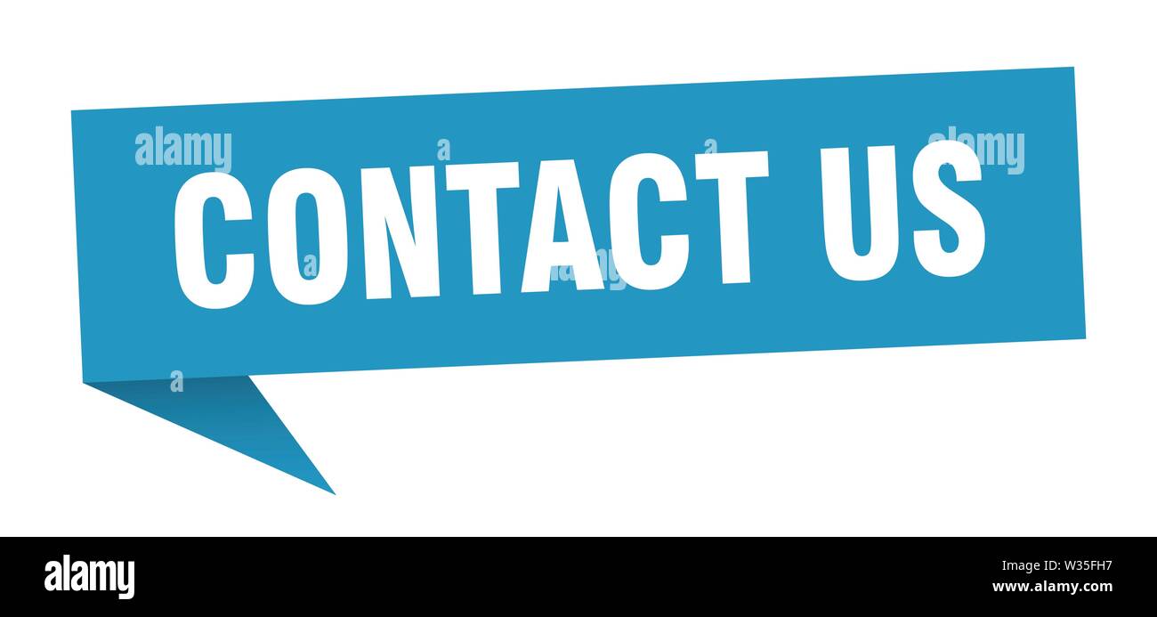 contact us speech bubble. contact us sign. contact us banner Stock ...