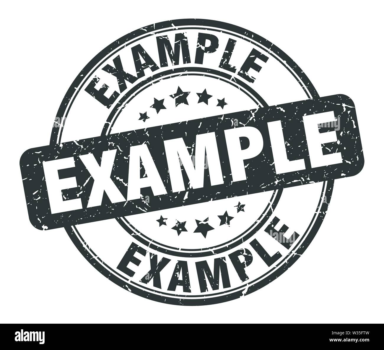 example stamp. example round grunge sign. example Stock Vector Image ...