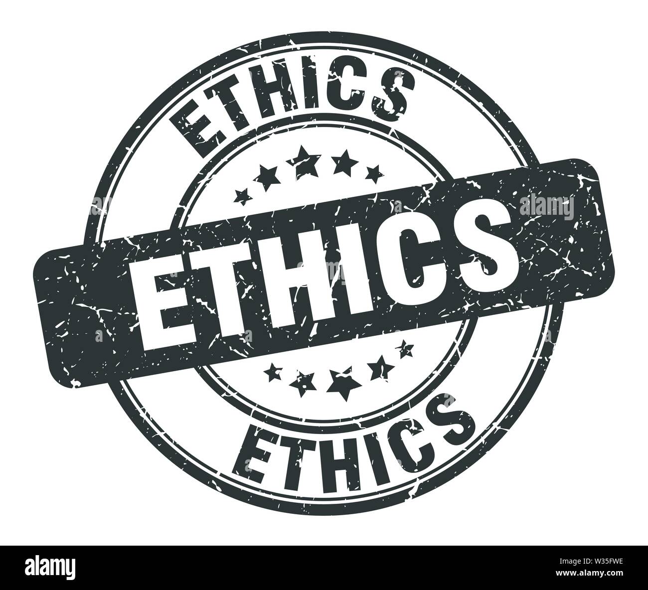 Ethics stamp Black and White Stock Photos & Images - Alamy