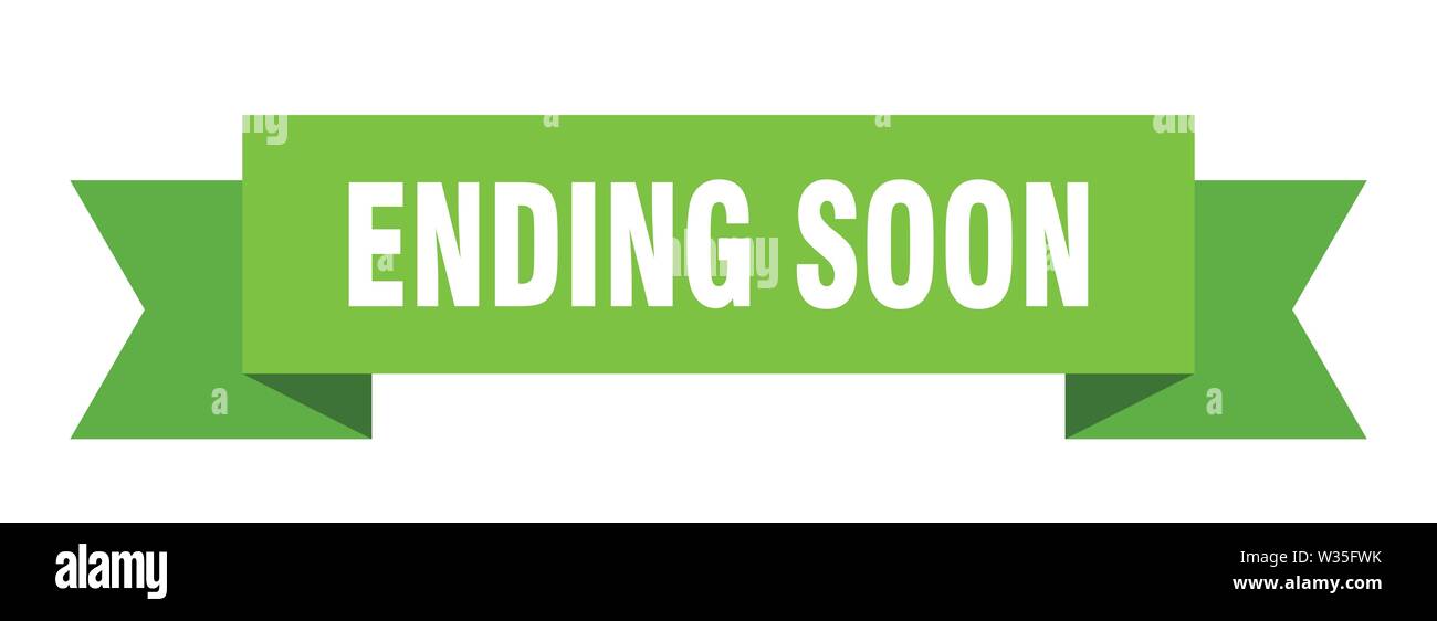 Ending soon banner Stock Vector Images - Alamy
