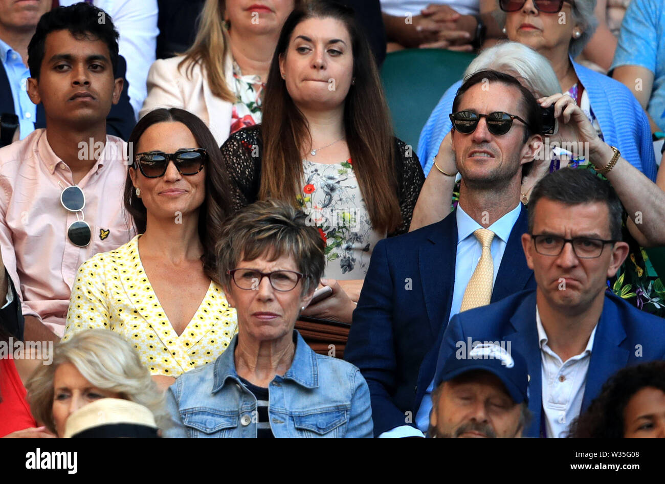 Pippa Matthews with husband James Matthews on day eleven of the ...