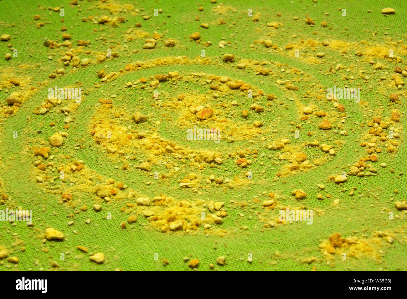 Abstract green background. Crumb galaxy Stock Photo - Alamy