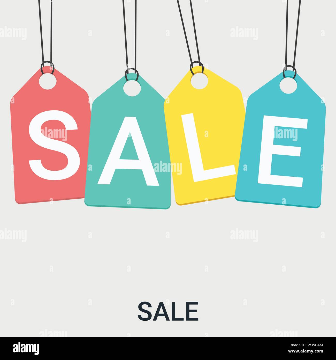 Sale price tag in a flat design Stock Vector Image & Art - Alamy