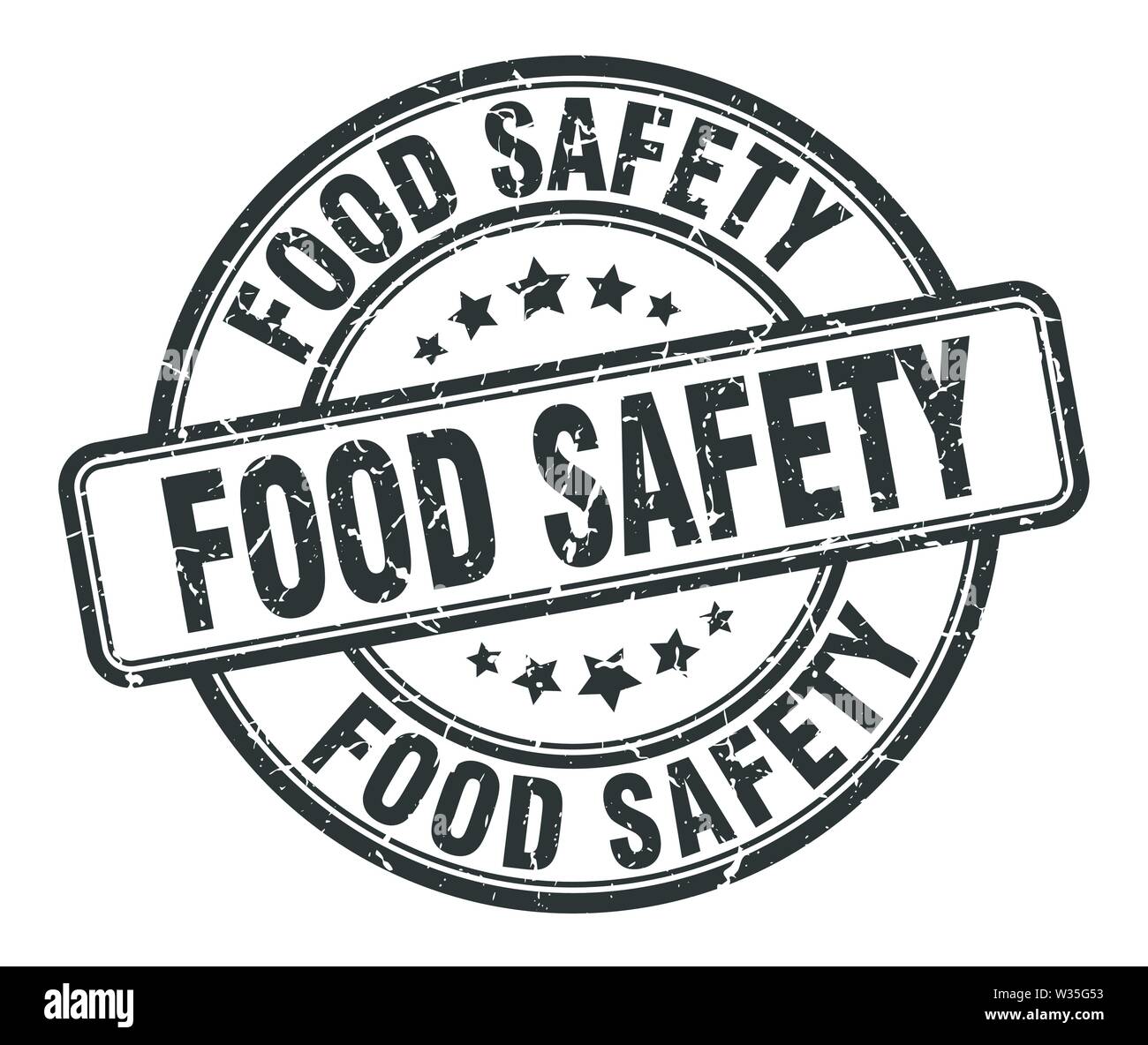 food safety stamp. food safety round grunge sign. food safety Stock ...