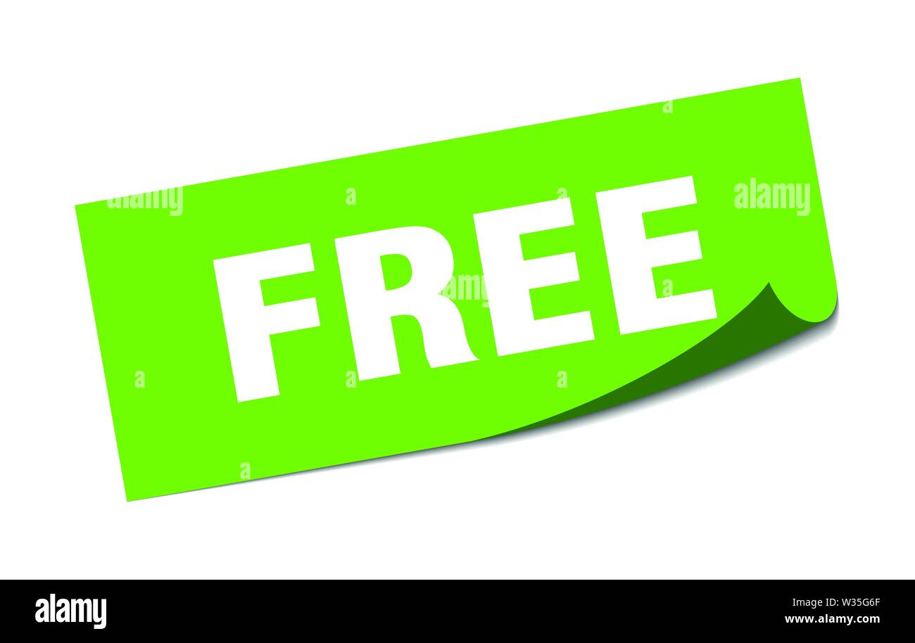 free sticker. free square isolated sign. free Stock Vector Image & Art ...