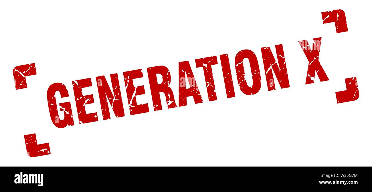 generation x stamp. generation x square grunge sign. generation x Stock ...