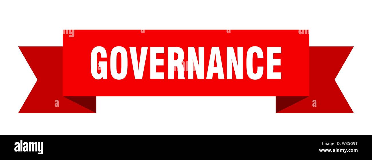 governance ribbon. governance isolated sign. governance banner Stock ...