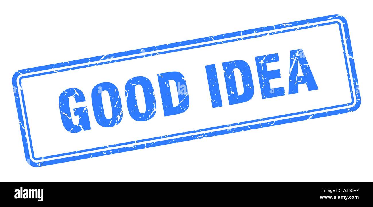 good idea stamp. good idea square grunge sign. good idea Stock Vector ...