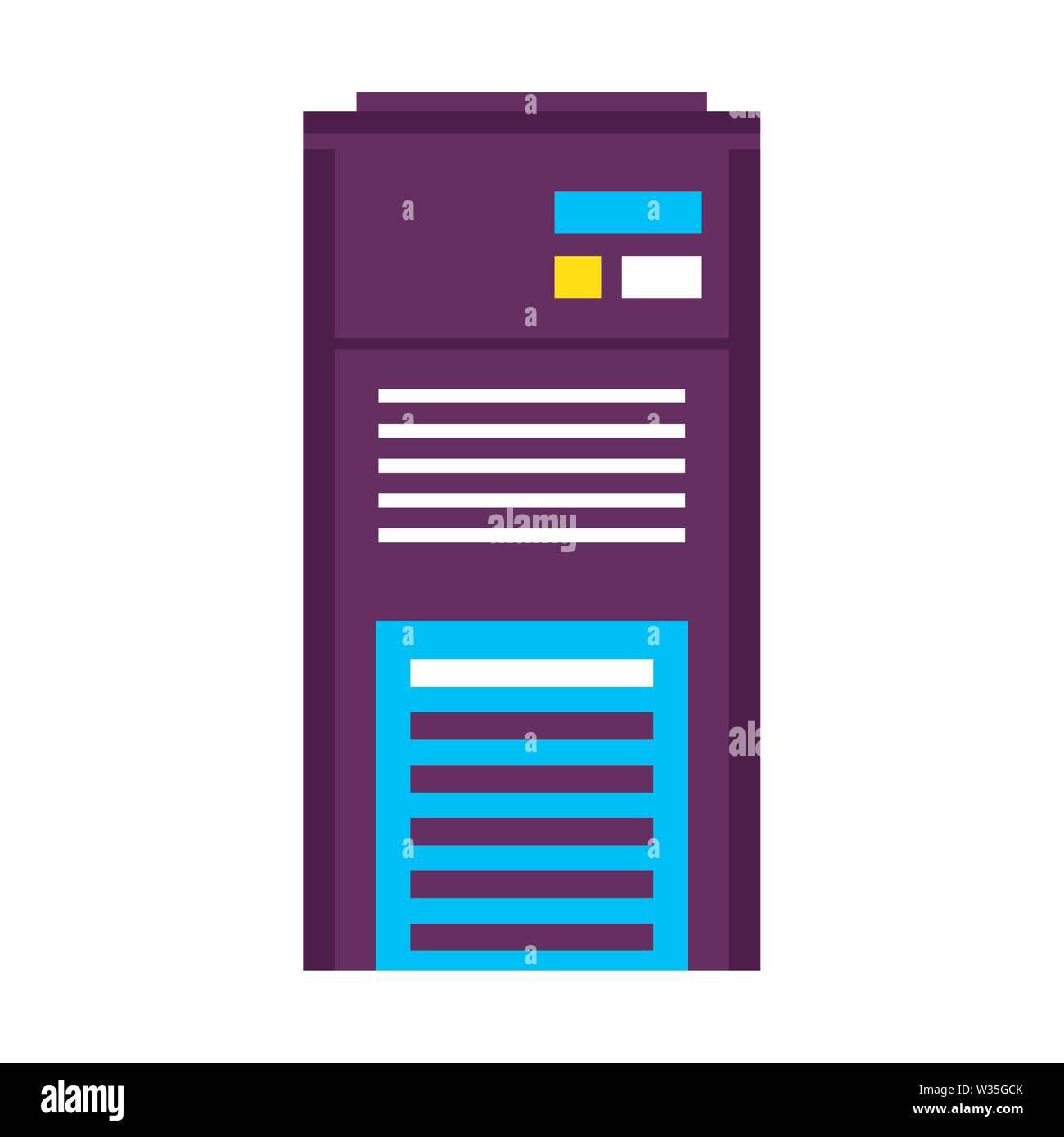 server tower network hardware cartoon Stock Vector Image & Art - Alamy