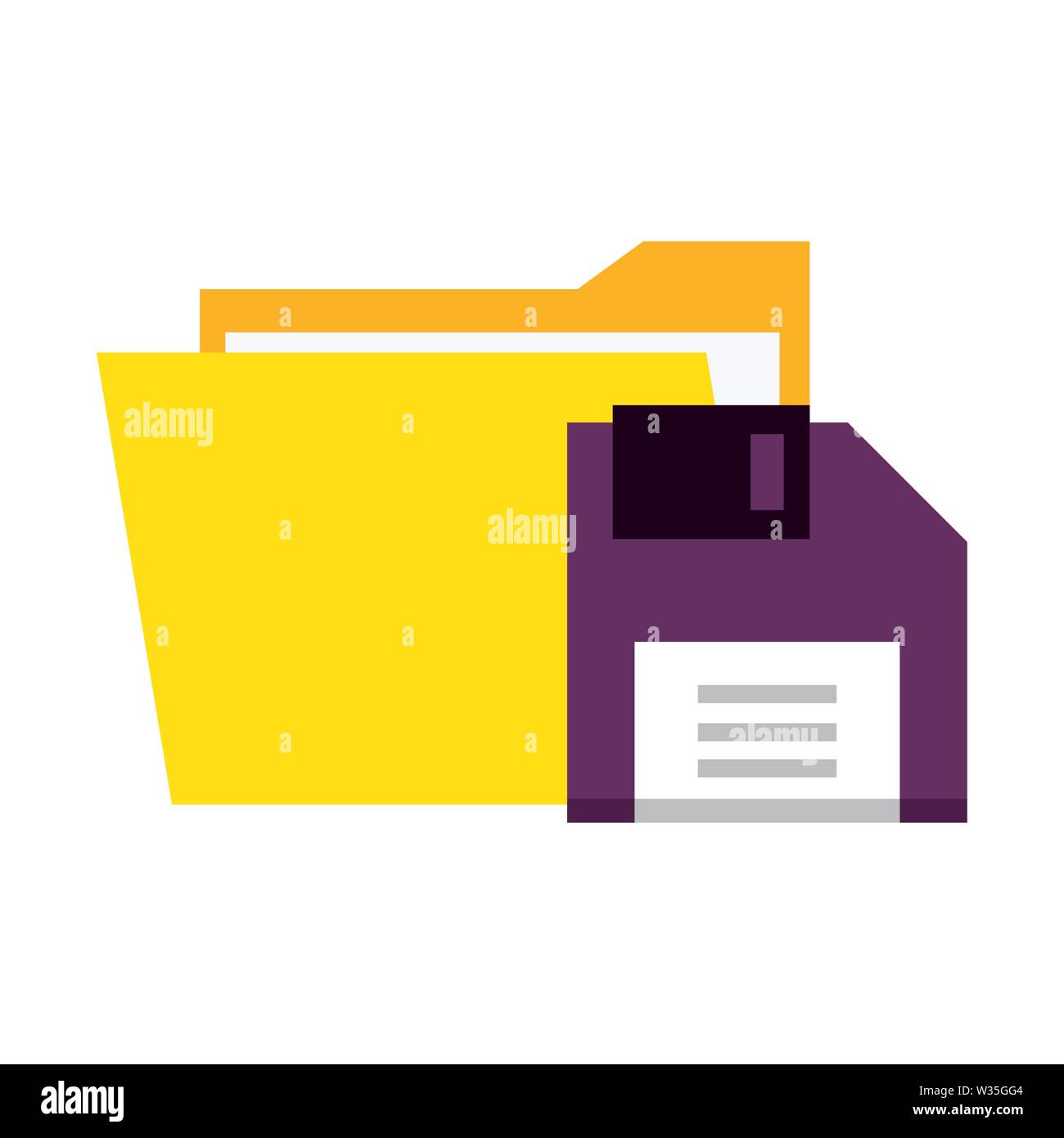 documents files system archives cartoon Stock Vector Image & Art - Alamy