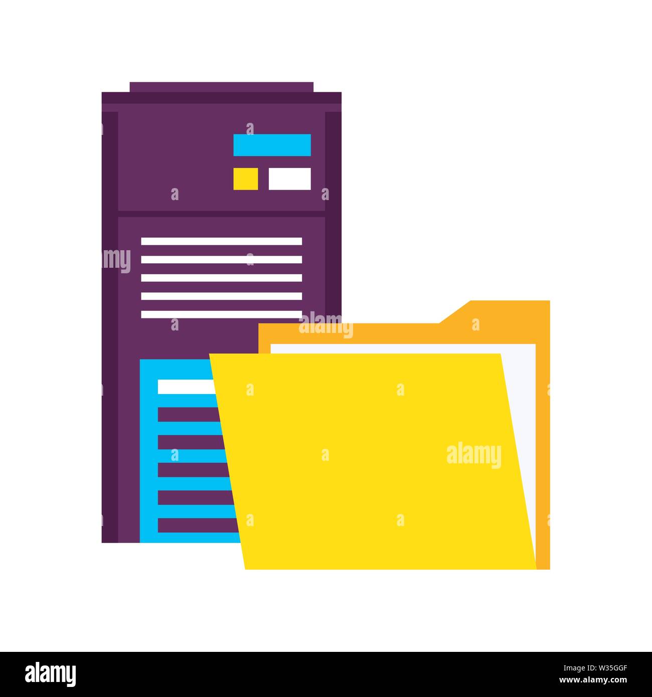 server tower network hardware cartoon Stock Vector Image & Art - Alamy