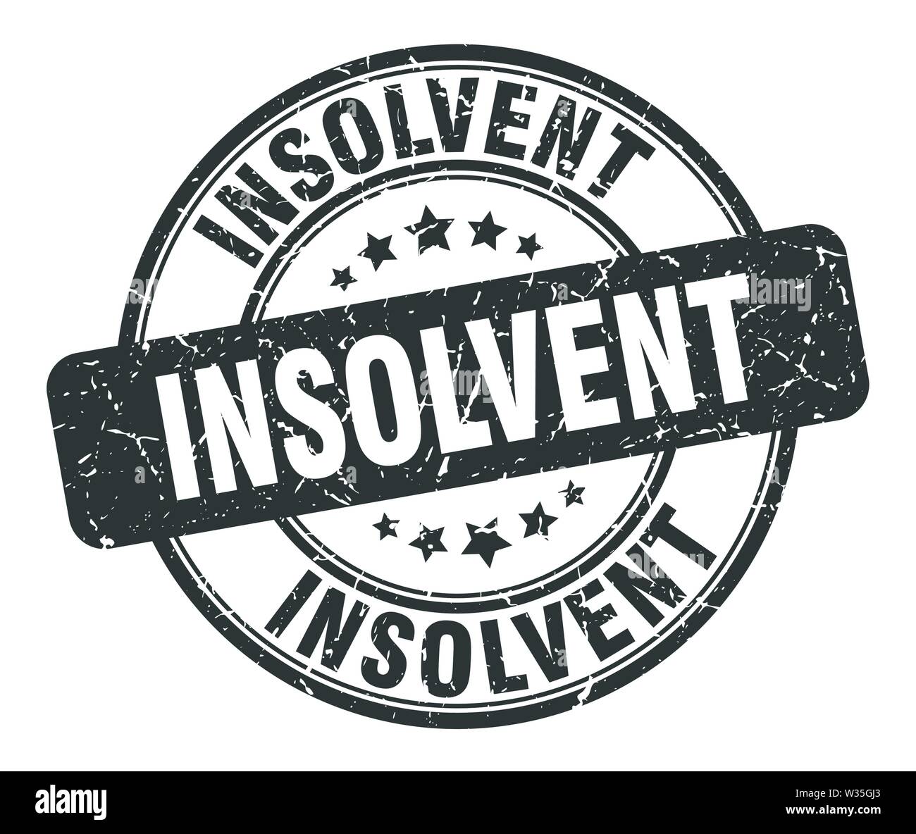 Insolvent stamp Stock Vector Images - Alamy
