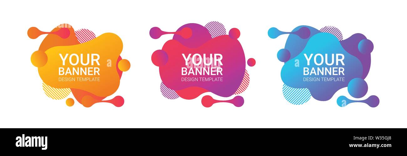 Liquid shapes composition Cut Out Stock Images & Pictures - Alamy