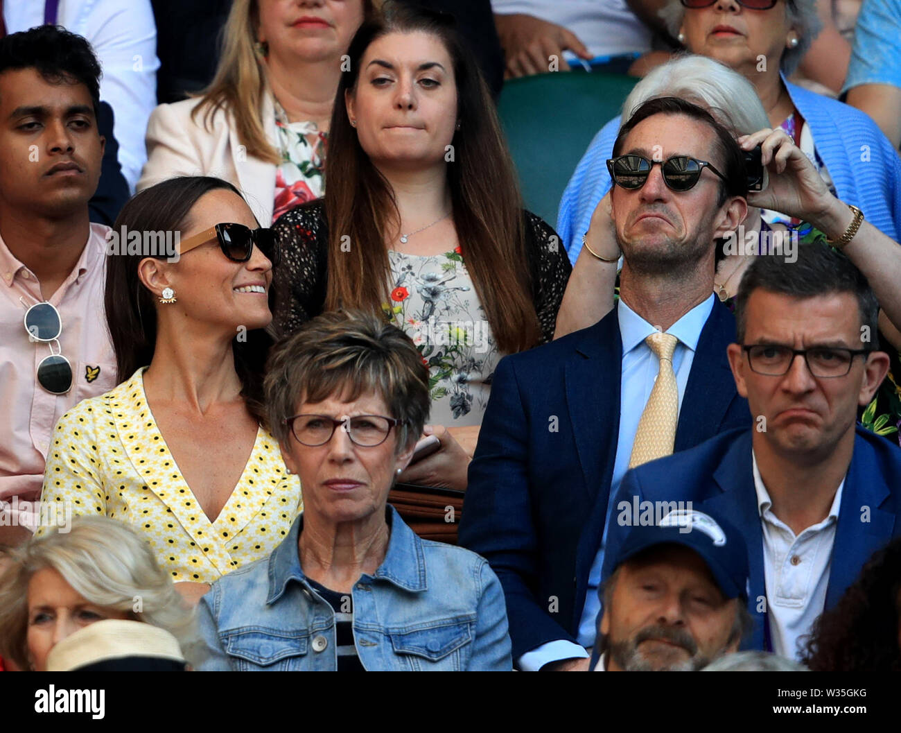 Pippa Matthews with husband James Matthews on day eleven of the ...