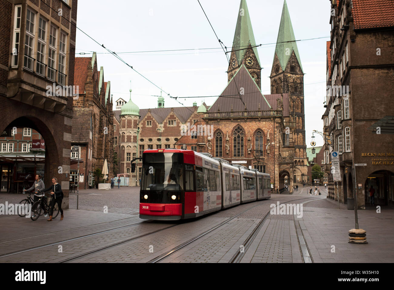 Tram and bikes hi-res stock photography and images - Alamy