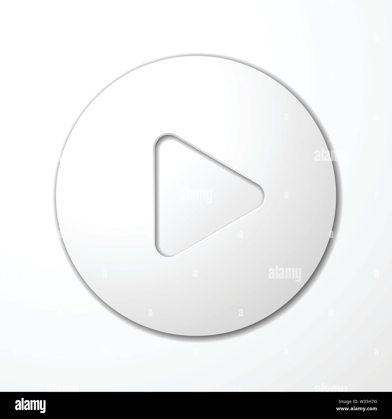 Play button 3d vector vectors Black and White Stock Photos & Images - Alamy