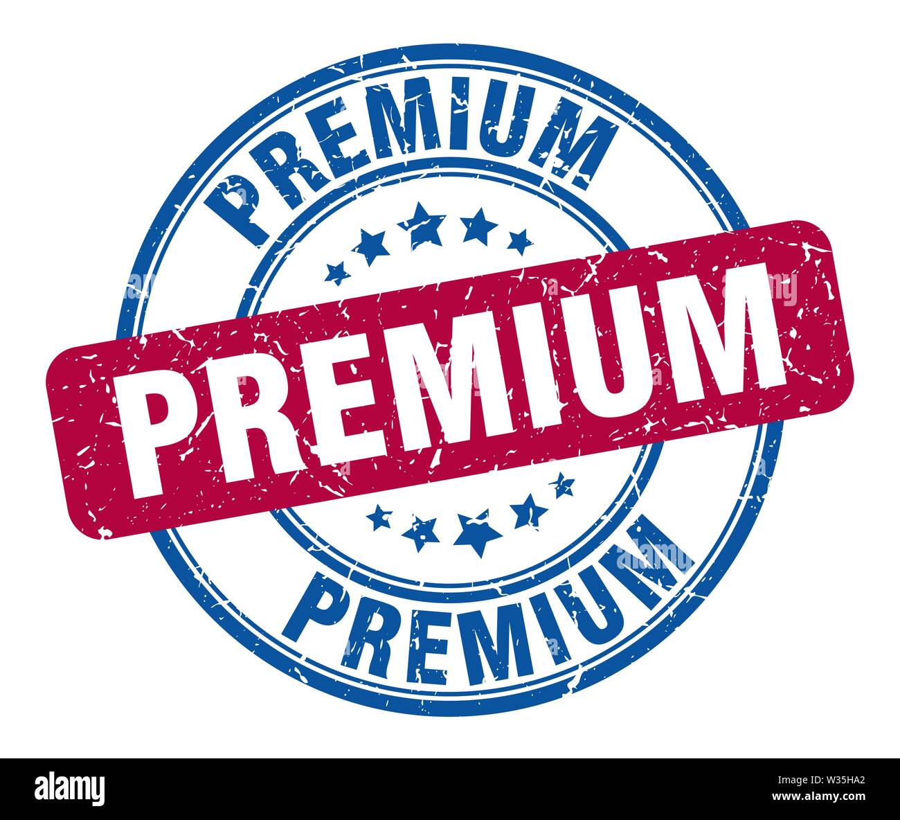 premium stamp. premium round grunge sign. premium Stock Vector Image ...