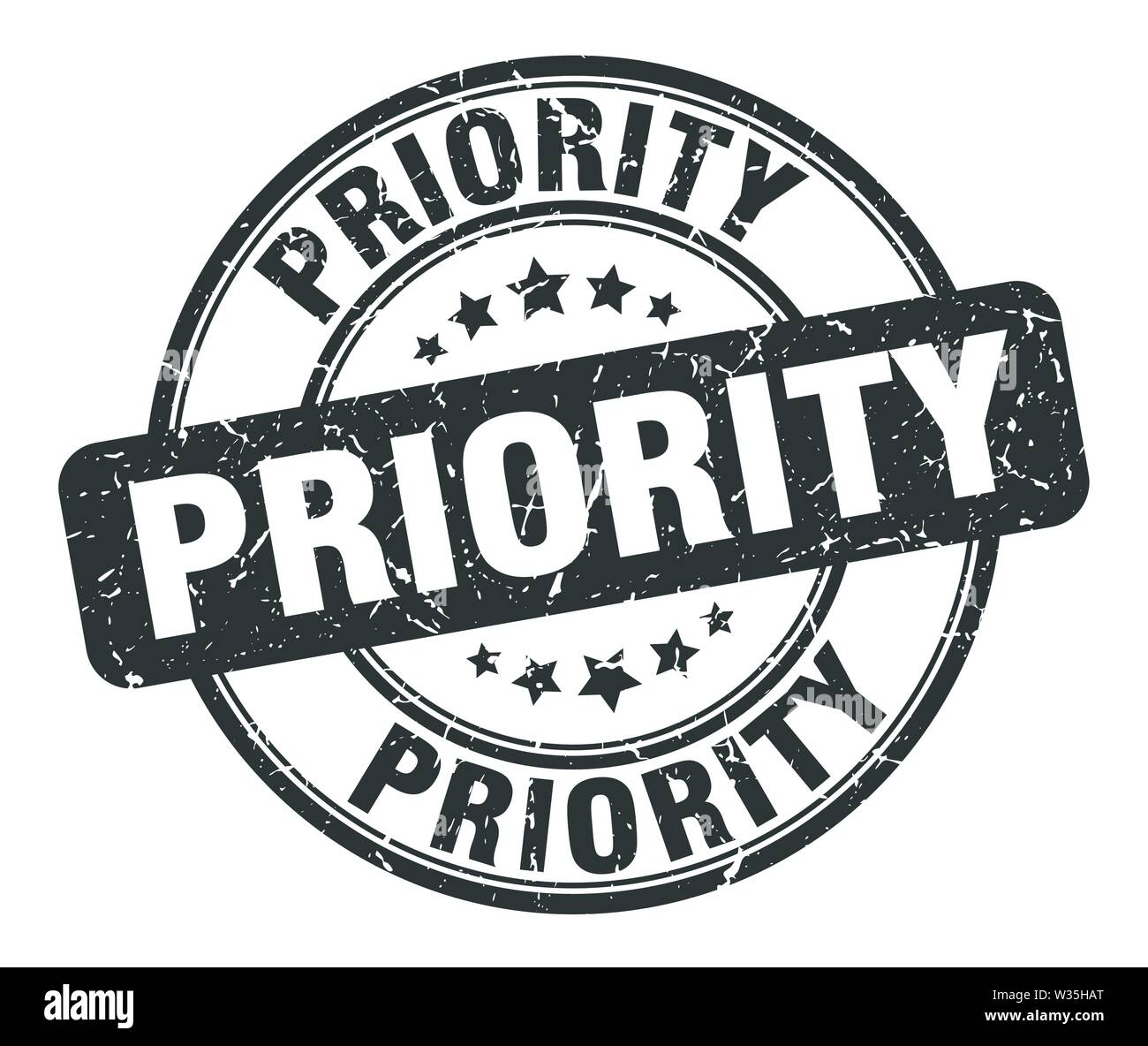 priority stamp. priority round grunge sign. priority Stock Vector Image ...