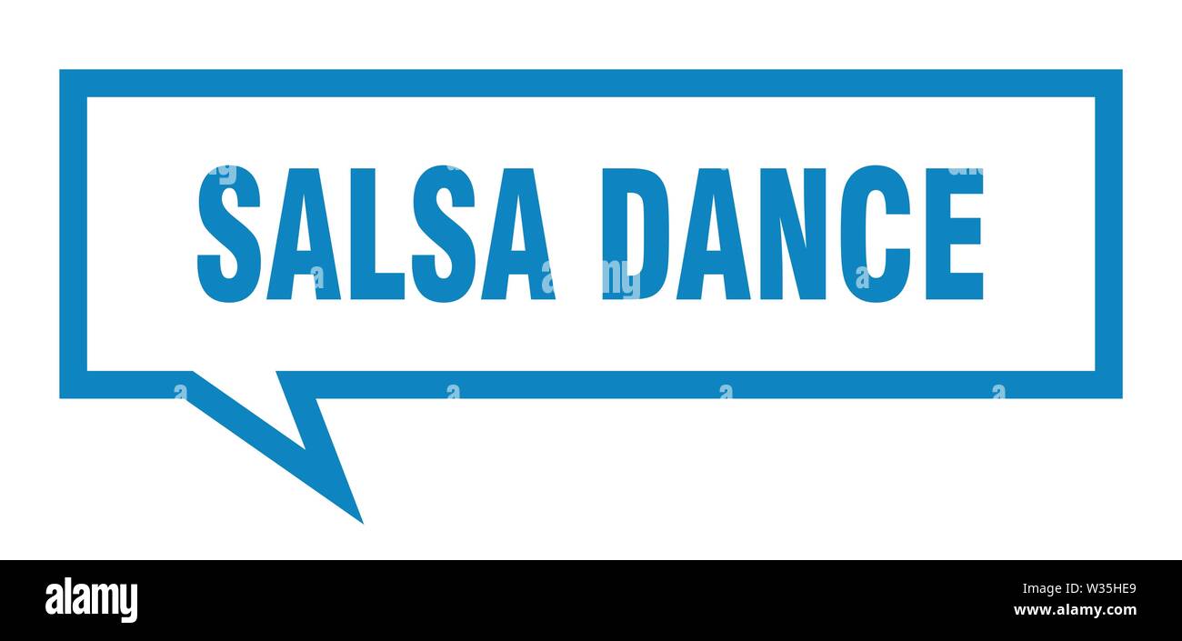 salsa dance sign. salsa dance square speech bubble. salsa dance Stock ...
