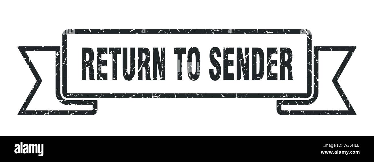 Return to sender Black and White Stock Photos & Images - Alamy