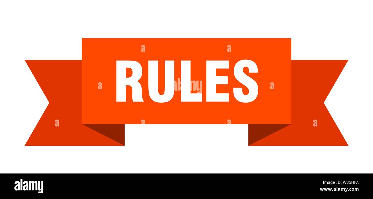 rules ribbon. rules isolated sign. rules banner Stock Vector Image ...