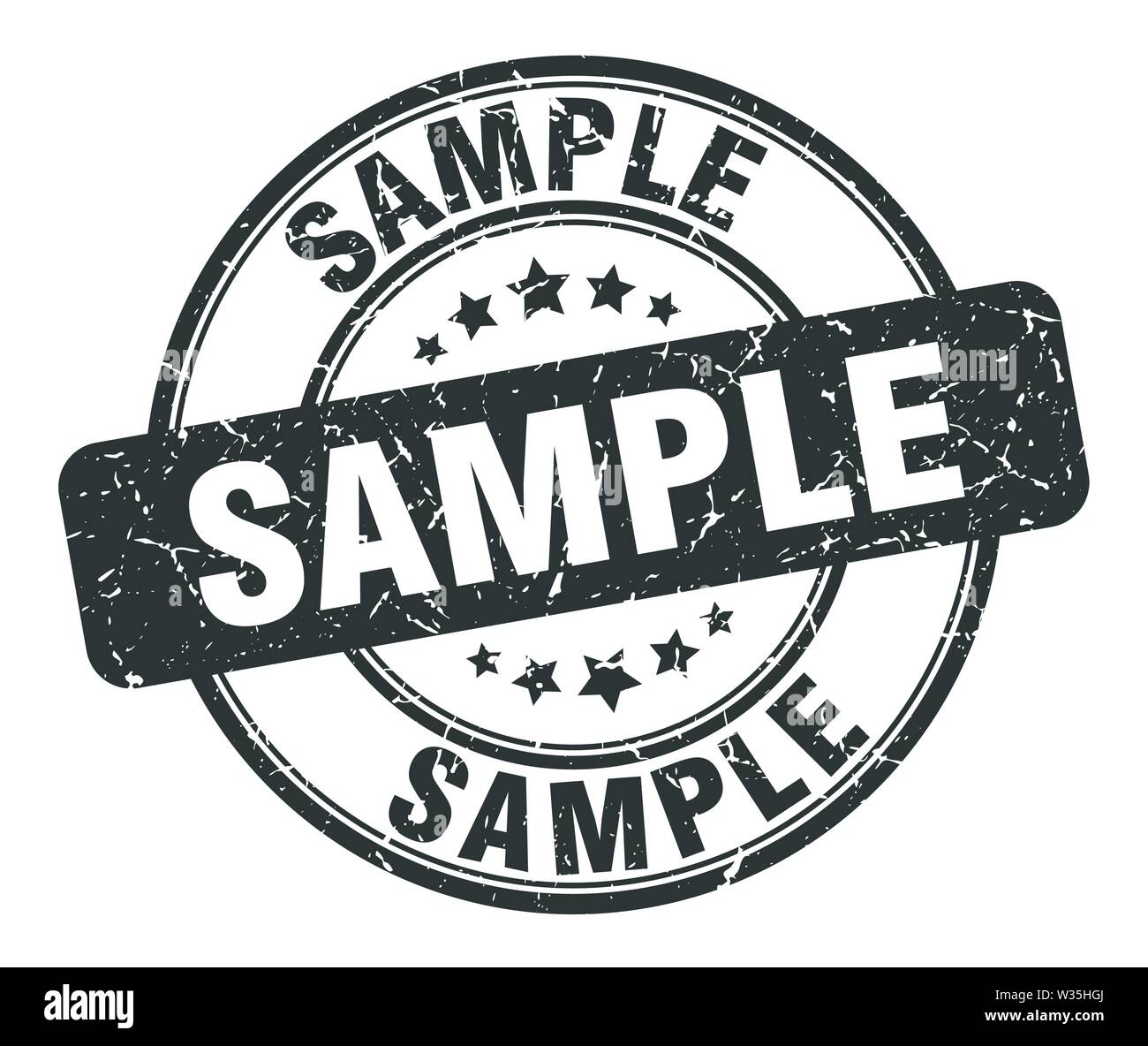 sample stamp. sample round grunge sign. sample Stock Vector Image & Art ...