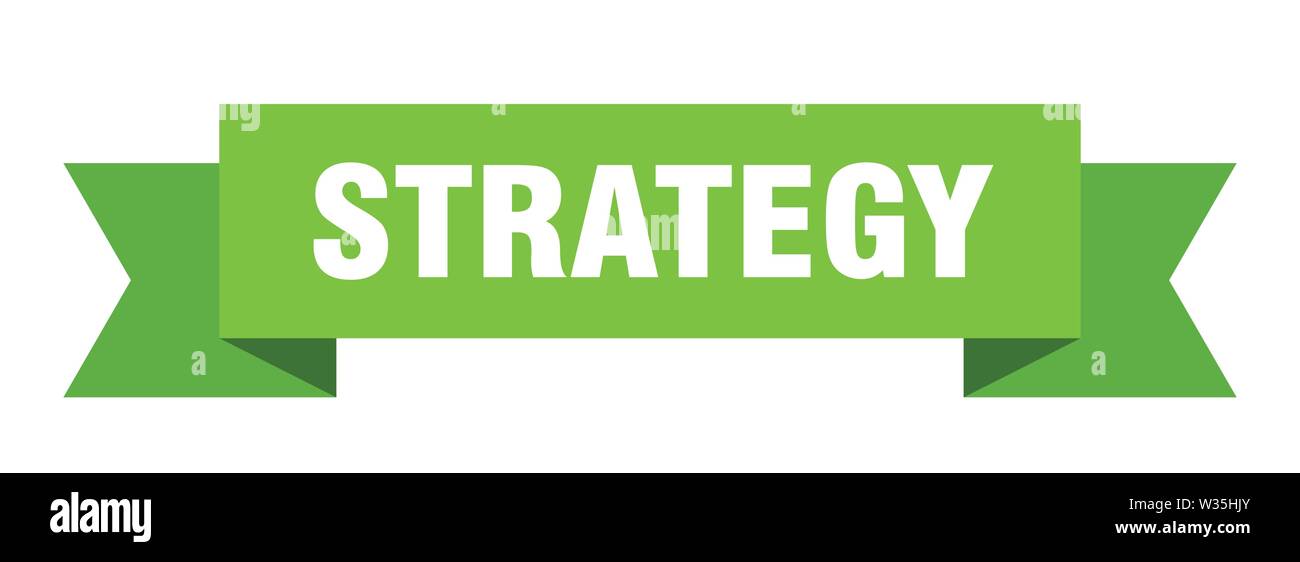 strategy ribbon. strategy isolated sign. strategy banner Stock Vector ...
