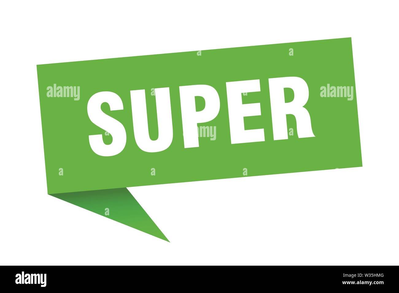 super speech bubble. super sign. super banner Stock Vector Image & Art ...