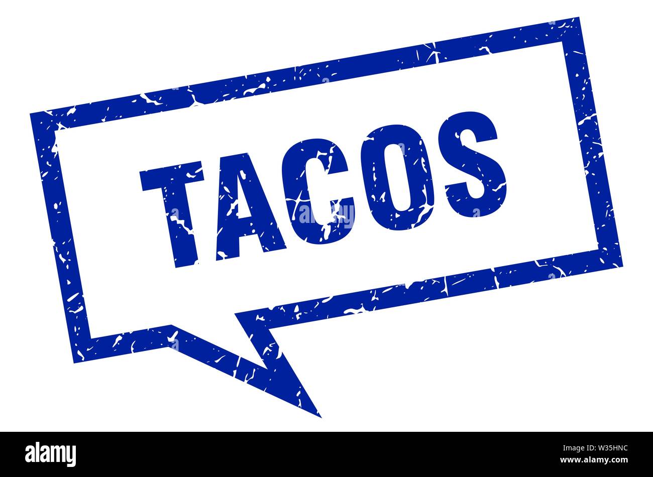 tacos sign. tacos square speech bubble. tacos Stock Vector Image & Art ...