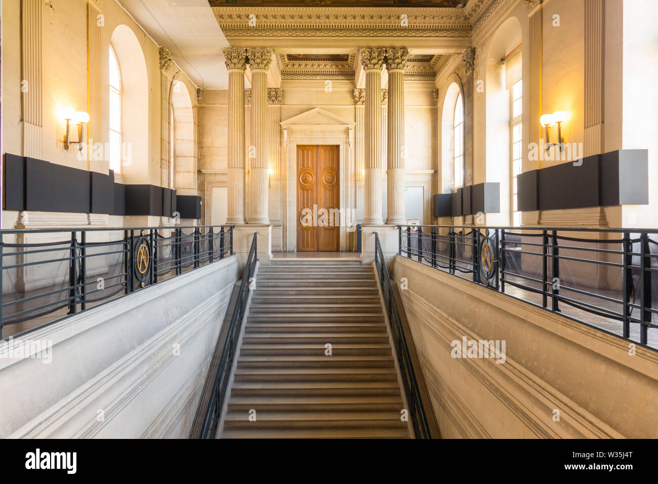 Interior with main staircase of National Archives Building, former ...