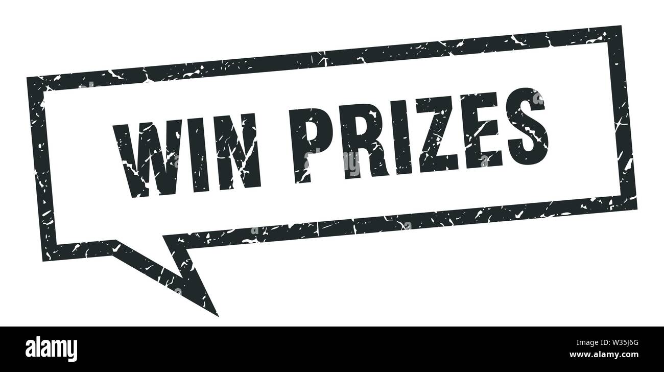 win prizes sign. win prizes square speech bubble. win prizes Stock ...